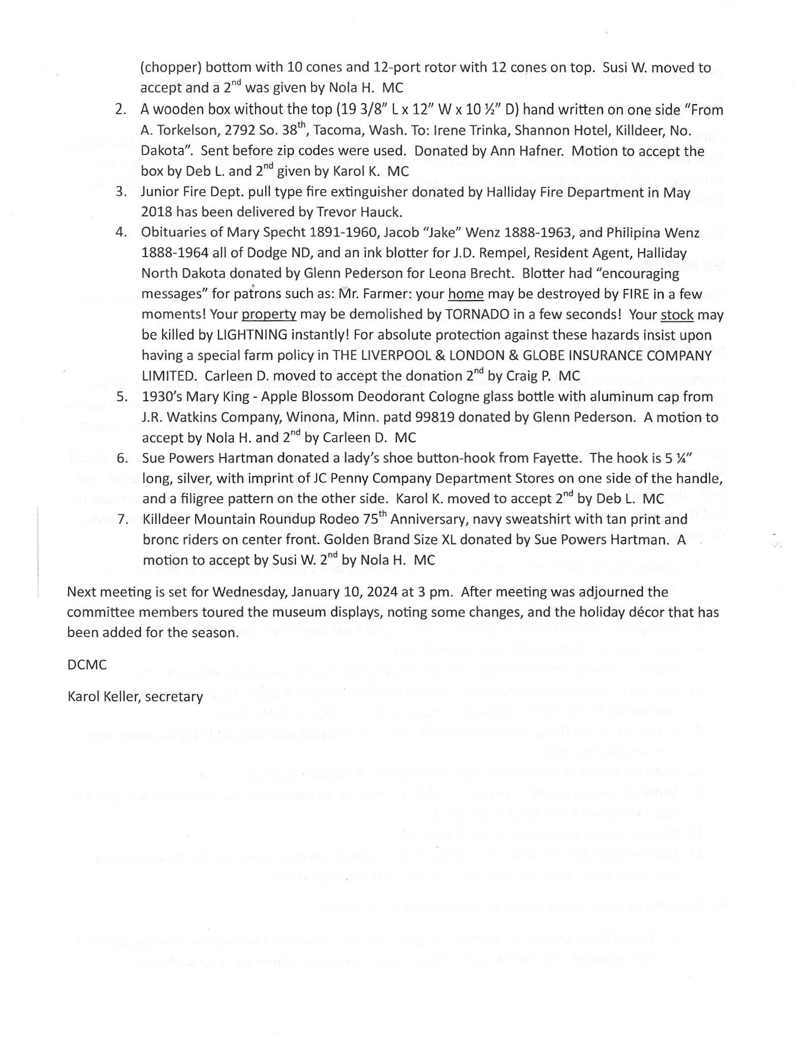 Dunn County Museum Committee - Dunn County Historical Society and ...
